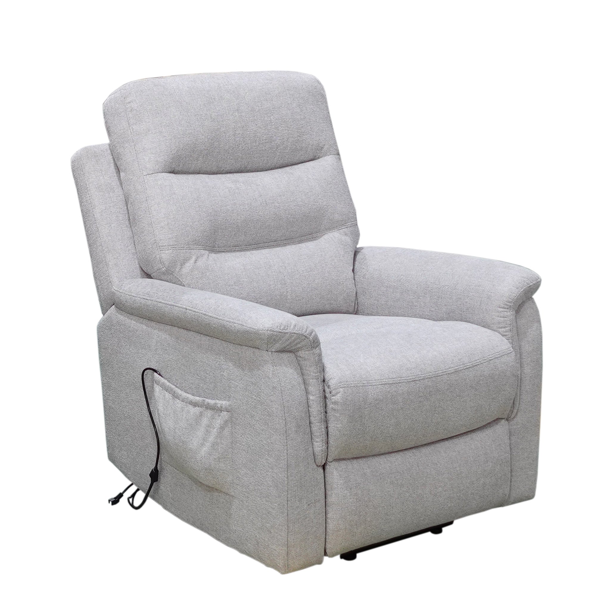 Jenny Lift Chair Fabric Mila Onyx – Furniture 4U